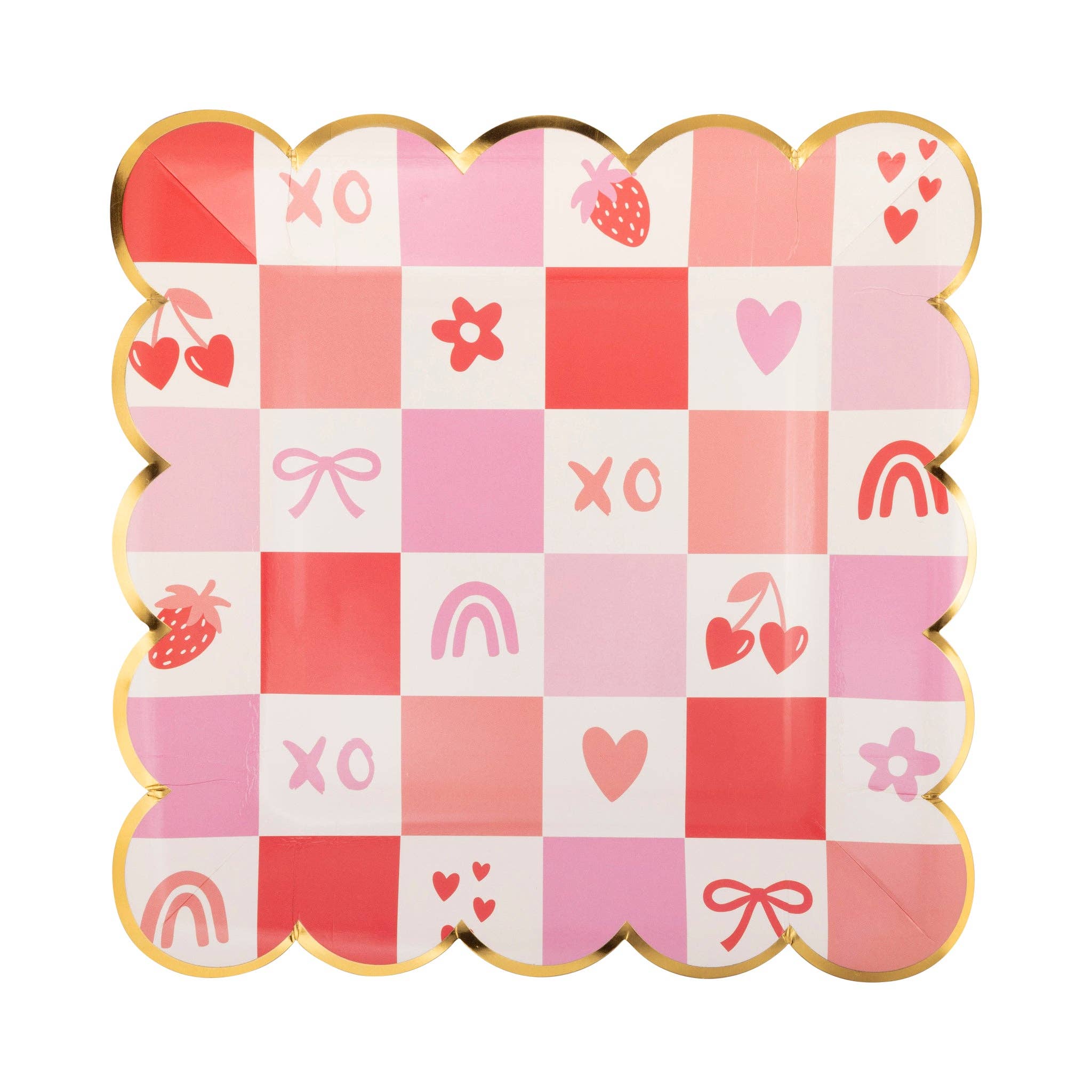 Valentine Check Plate – Cutie Balloons