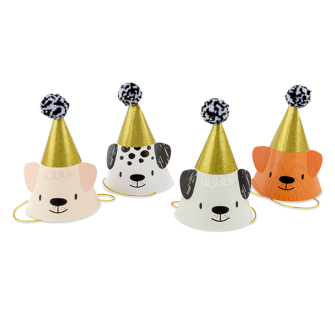 Bow Wow Party Hats - 8 Pk. – Cutie Balloons