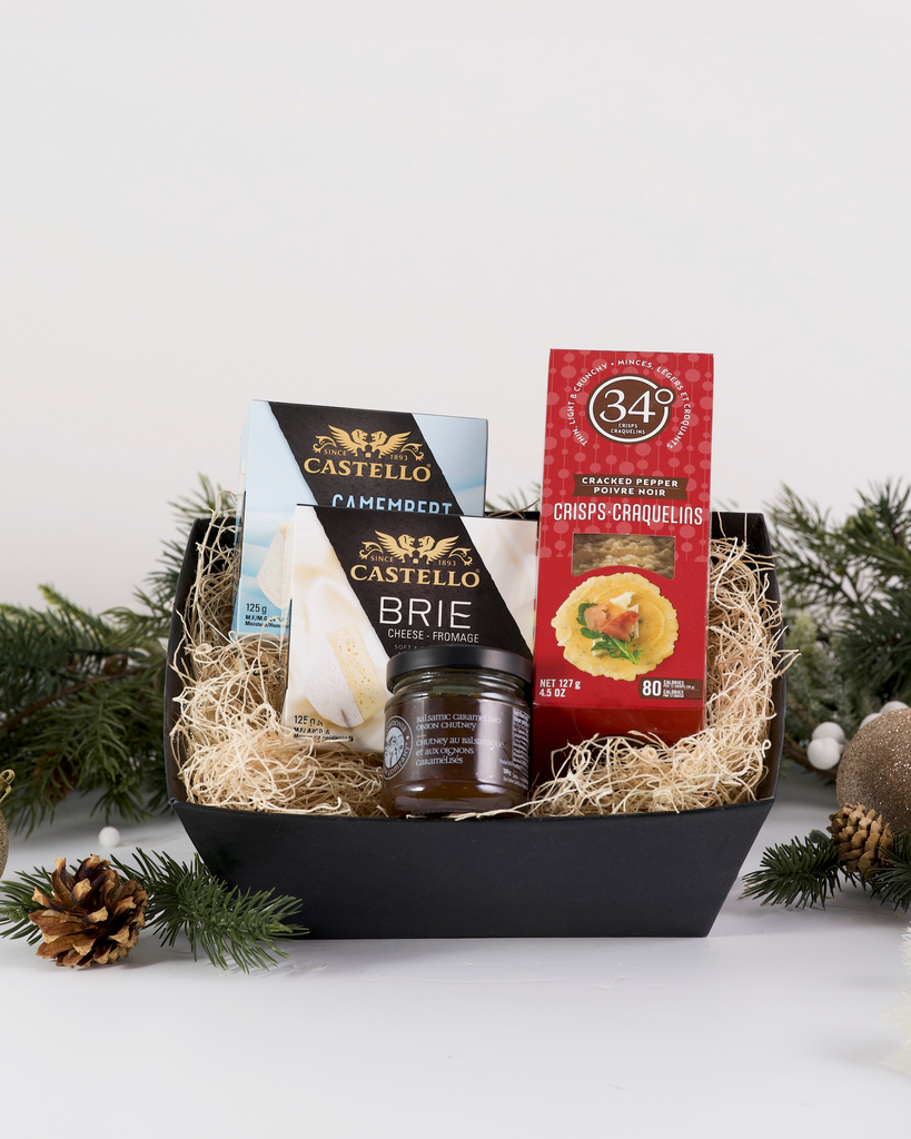Gourmet Cheese & Crackers Holiday Gift Basket Toronto – Cutie Balloons