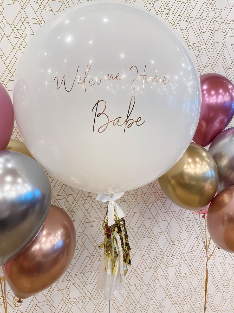 Custom Text Balloon - Pick Your Color - JUMBO 3' Balloon - Cutie ...